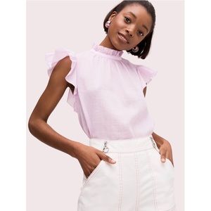 kate spade | Tops | Kate Spade Mirage Pink High Neck Top Small | Poshmark